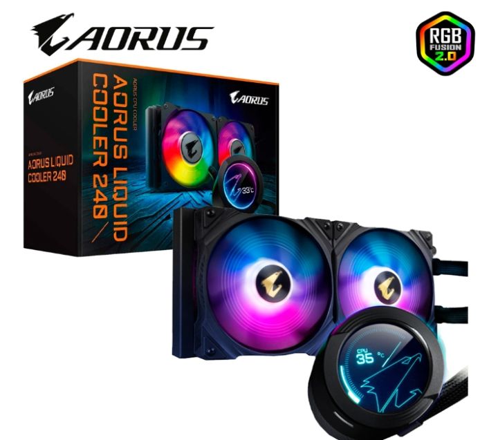 AORUS WATERFORCE X 240 RGB Fusion 2.0 120mm ARGB Fans | Lazada.co.th