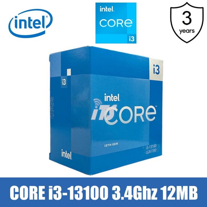 Intel Core I3-13100 13th Gen Processor - Raptor Lake (12MB Cache, 3 ...