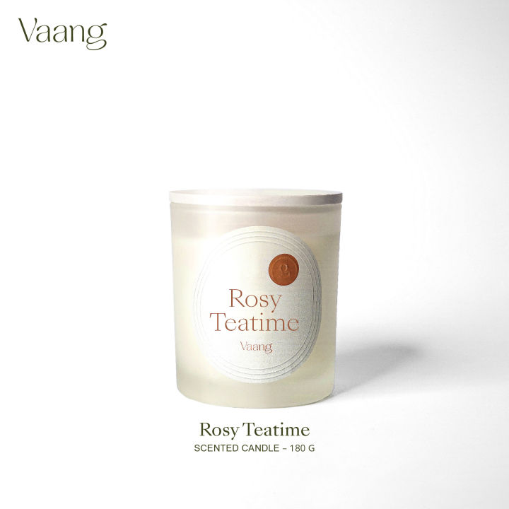 VAANG Scented candle – Rosy Teatime – 180 g – วาง เทียน เทียนหอม สร้าง ...