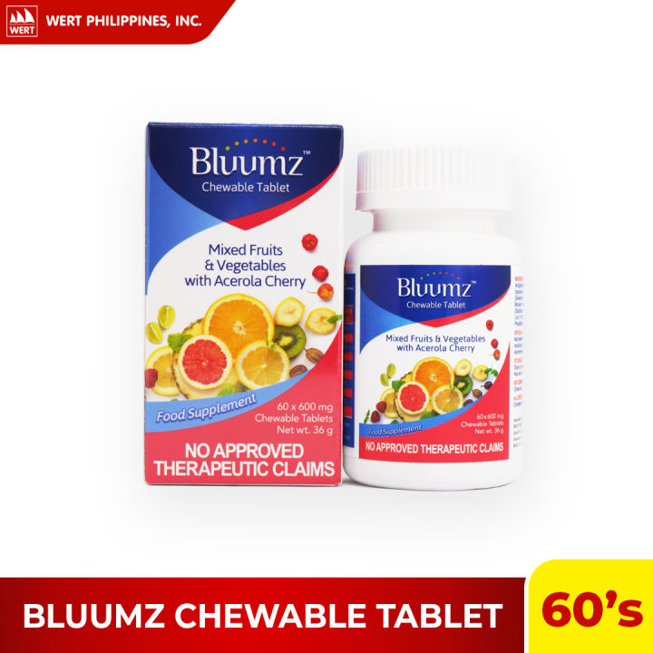 BLUUMZ 600MG x 60's Chewable Tablet | Lazada PH