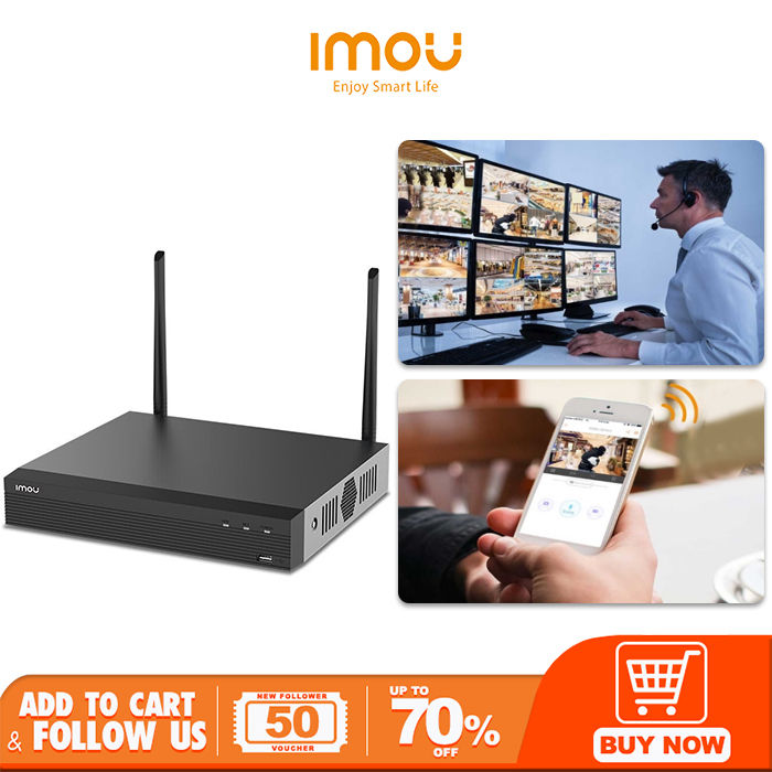 IMOU 4/8 CH Wi-Fi Wireless NVR P2P Network Video Recorder Supports ...