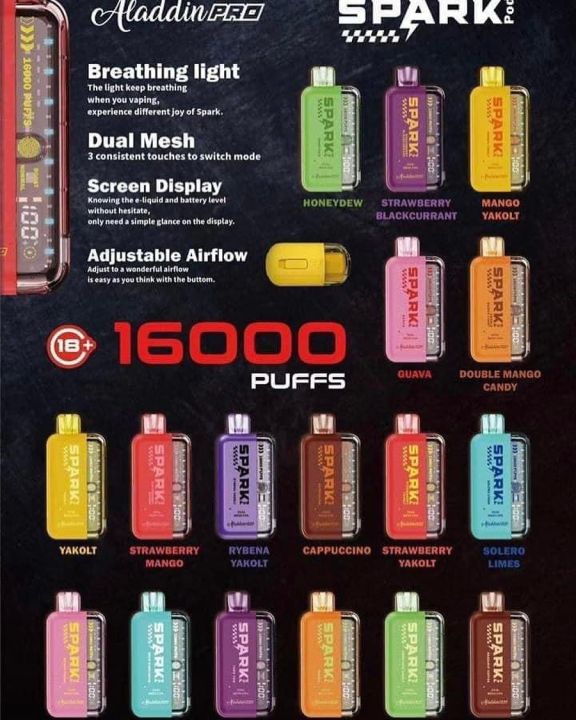 ALADDIN SPARK 16K DISPOSABLE 🔥 Available now | Lazada