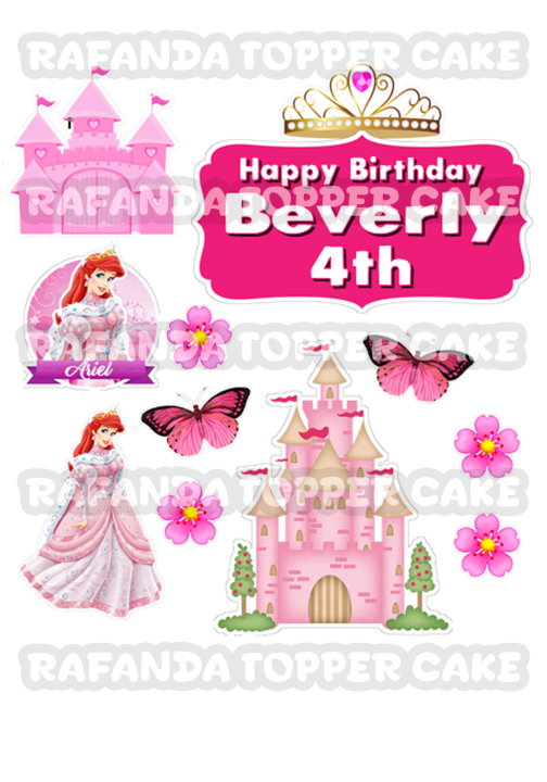 Topper kue ulang tahun princess ariel disney | Lazada Indonesia