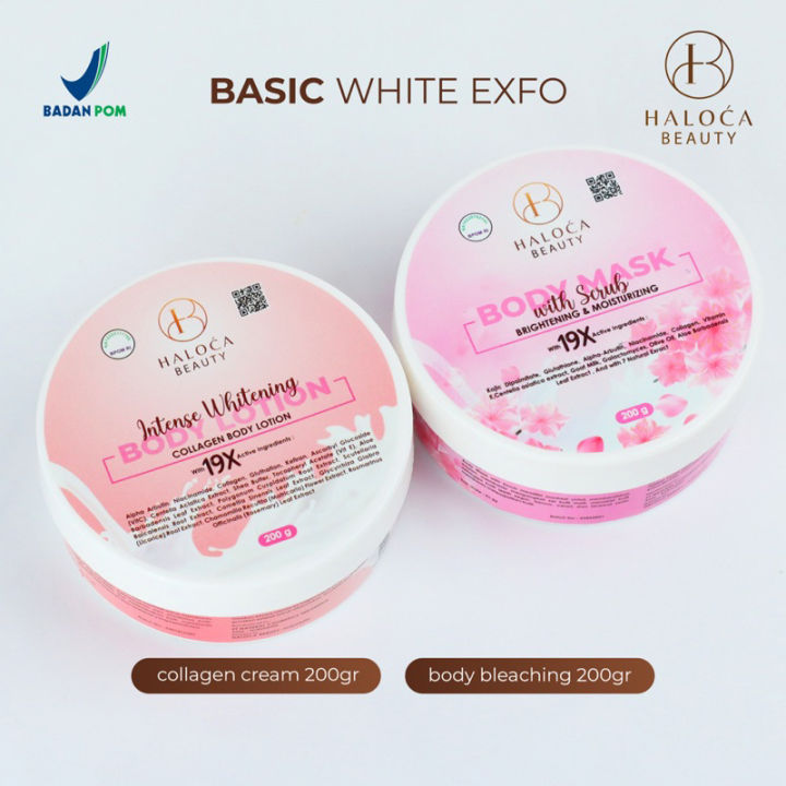 [ HALOCA BEAUTY ] Basic White Exfo | Collagen Cream + Body Bleaching ...