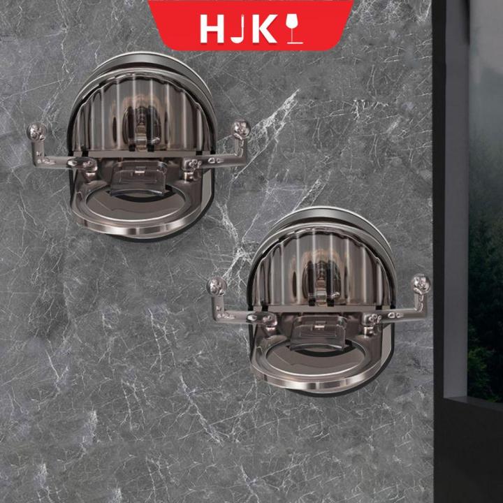 HJKL Nhựa Móc treo dầu gội có giác hút Đấm miễn phí Gắn tường Móc treo ...