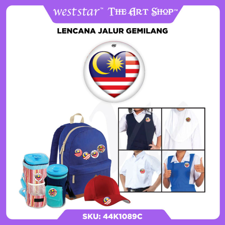 [Weststar TAS] Merdeka K1089C Lencana Jalur Gemilang Badge | Lazada
