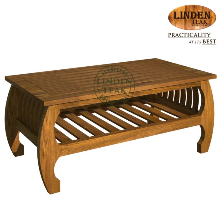 Handcrafted Solid Teak Wood Sedan Low Center Table Furniture | Lazada PH