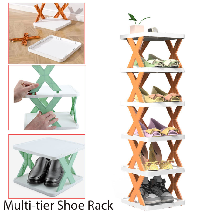 5 Layers Foldable Shoe Rack Shoe Storage Rack Folding Shoe Cabinet ...