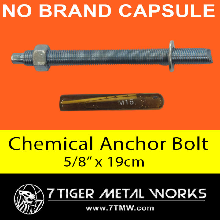 chemical anchor bolt with capsule(no brand) set | Lazada PH