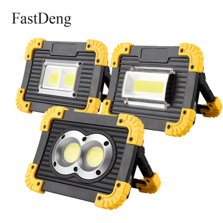 LED Portable Spotlight Rechargeable LED Work Light 18650 Battery ...