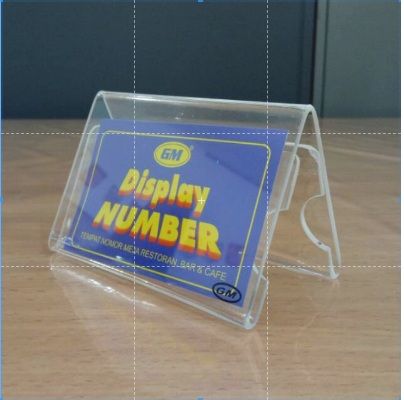 Display Number Acrylic 9x6 cm / Tempat Nomor Meja Restoran, Bar, dan ...