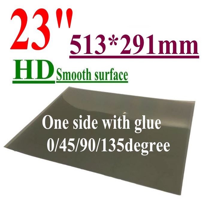 1pcs 23 inch 513*291mm Smooth surface 0 45 90 135 Degree 23'' Polarizer ...