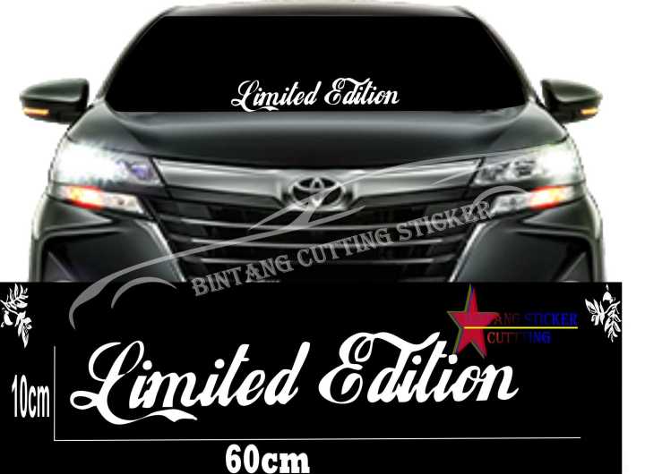 Cutting Sticker Tulisan Limitid Edition 001 Untuk Kaca Depan ataw ...