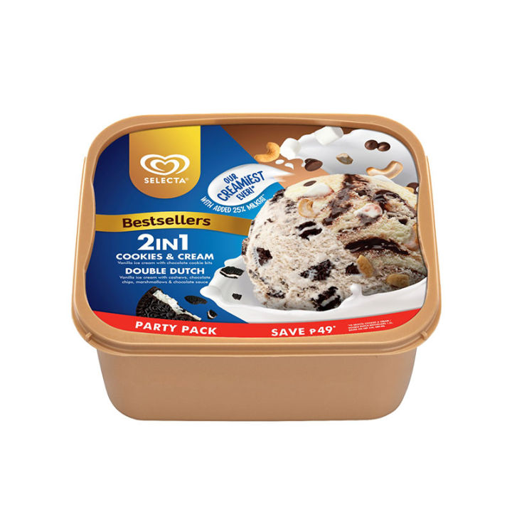 Selecta 2in1 Double Dutch - Cookies and Cream 2L | Lazada PH