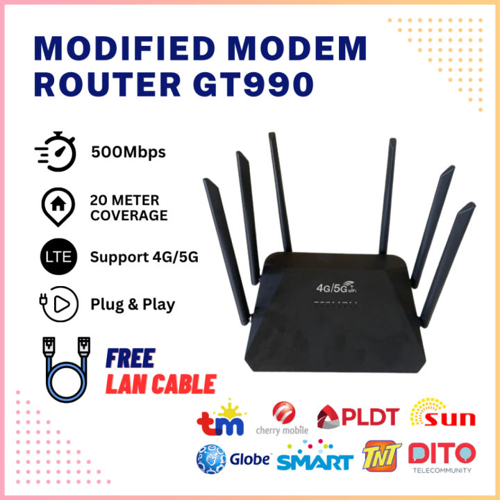 Turbo GT990+ Modified 4G/5G LTE CPE Router Modem WiFi Unlocked ...