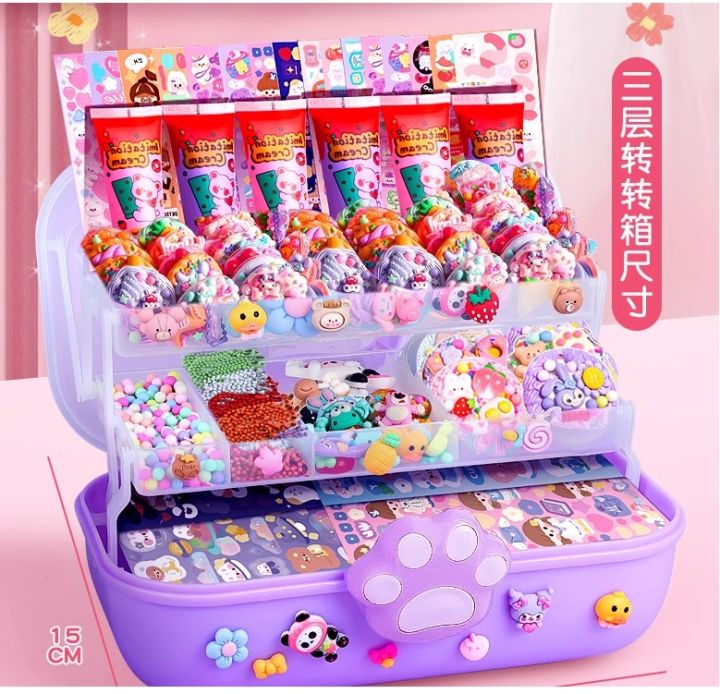 DIY Goo Card Gream Glue Deluxe Box 奶油胶咕卡套装豪华版diy材料 | Lazada