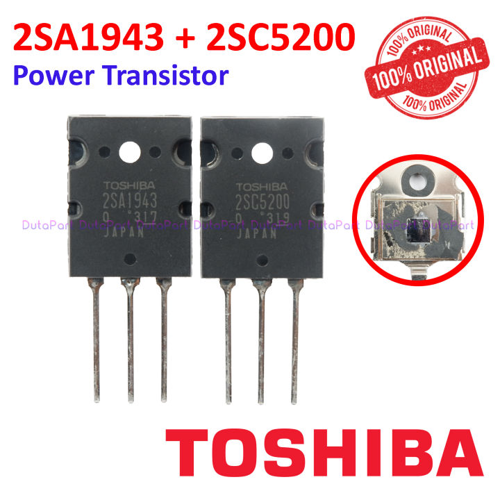 2SA1943 2SC5200 SET ORIGINAL TOSHIBA JAPAN Power Transistor A1943 C5200 A 1943 C 5200 | Lazada ...