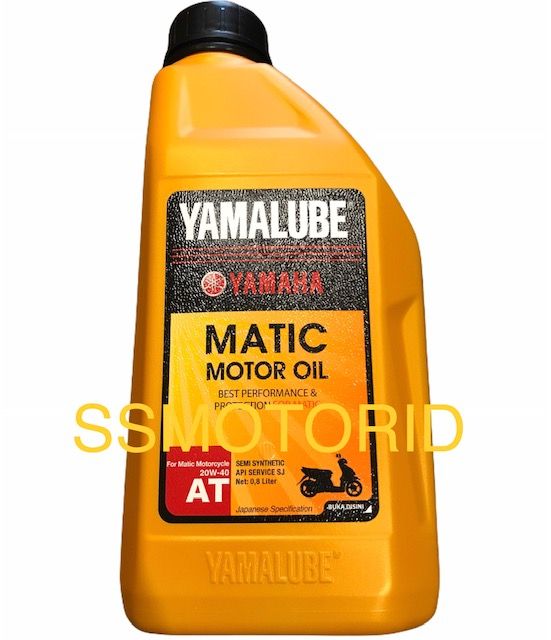 Oli Mesin Yamalube Matic 20W40 API SJ 800 mL atau 0.8L Semi Synthetic ...