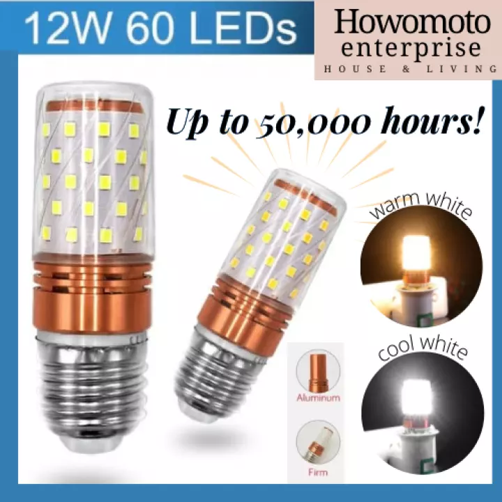 12W watts Tri-color LED Bulb E27 E14 Socket LED Corn Bulb Color ...