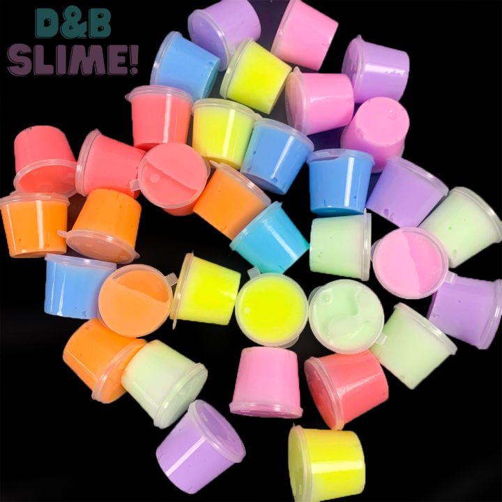7 Hộp Mini Basic Slime Màu Pastel Siêu Đẹp - Đồ Chơi Chất Nhờn Ma quái ...
