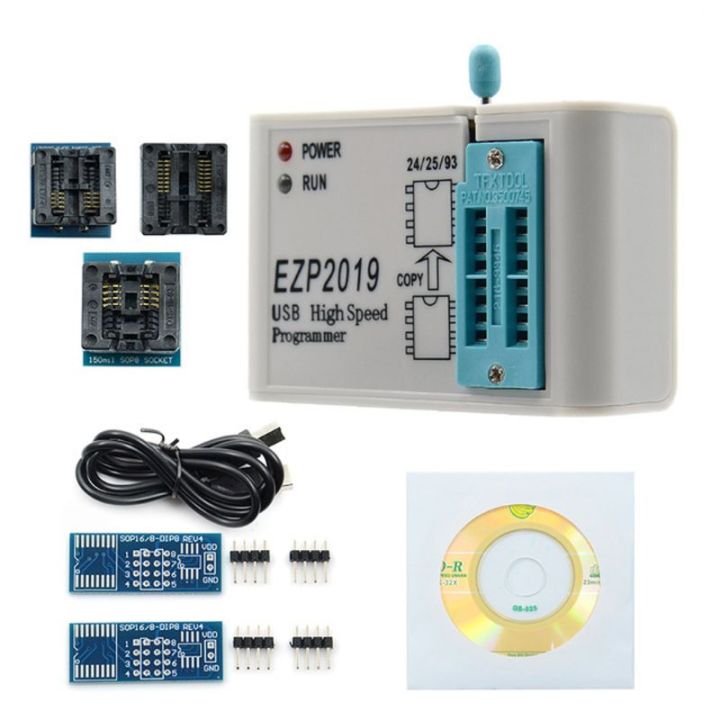 EZP2019 USB ความเร็วสูง SPI Programmer Fast อ่านสนับสนุน32M Flash Memory 24 25 93แฟลช EEPROM ชิพ ...