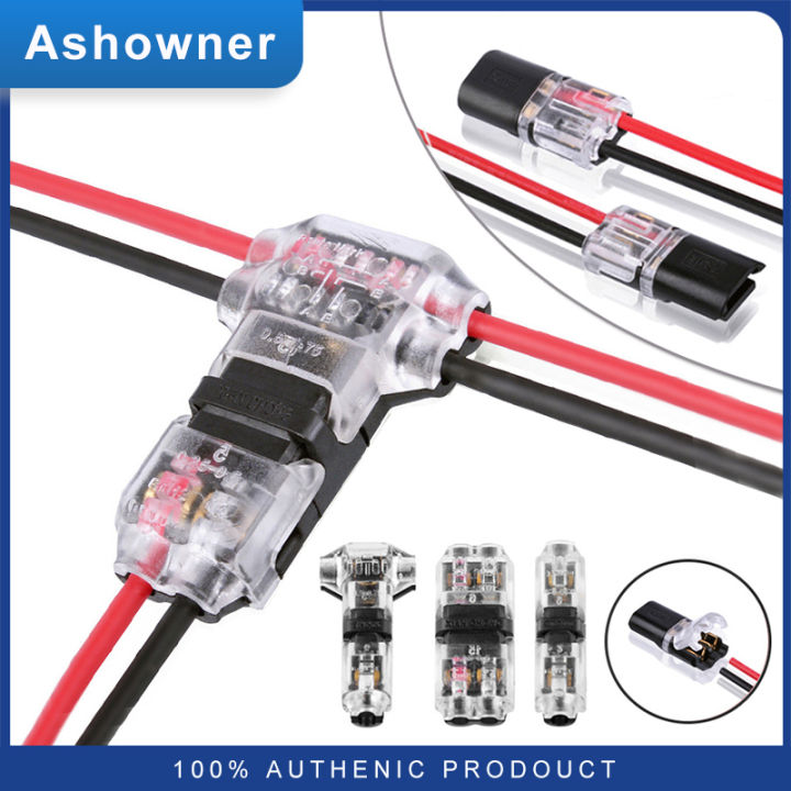 5/10Pcs 2pin Pluggable Wire Connector Quick Splice Electrical Cable ...