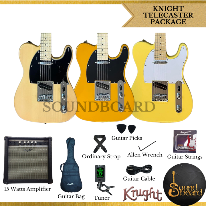 Knight Telecaster Electric Guitar Package with 15 Watts Amplifier ...