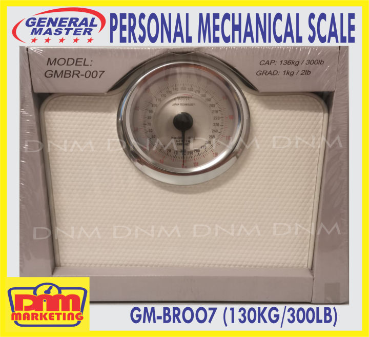 GENERAL MASTER MECHANICAL WEIGHING SCALE - PERSONAL SCALE (GM-BR007 ...