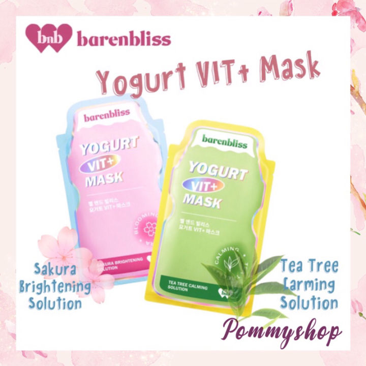 BNB barenbliss Yogurt Vit+ Mask - Calming Sheet Mask Korea Essence ...