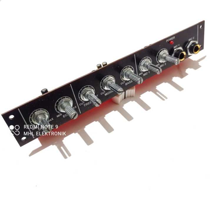 HYBRIS Digital Echo Reverb Plus Tone Control Dan Panel Depan SP-038 ...