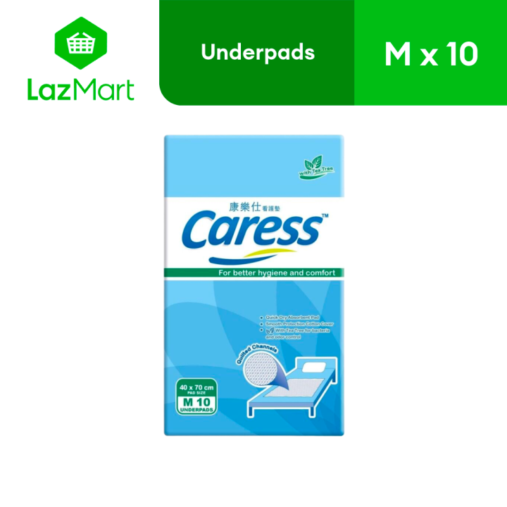 Caress Underpads Medium : 1 pack with 10 pads | Lazada PH