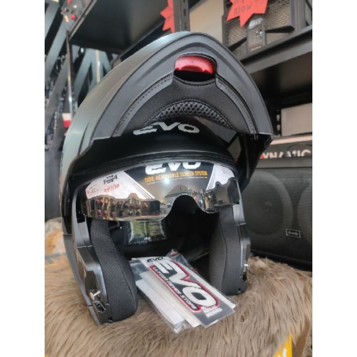 EVO VXR 5000 MODULAR HELMET (M. black) with EXTRA LENS and FREEBIES ...