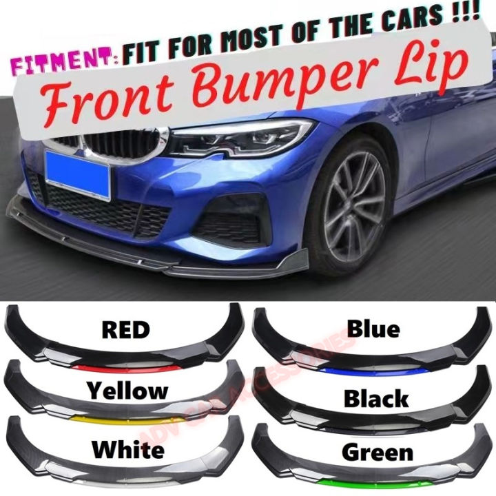 Universal Front Circle Bumper Lip Body Kit Spoiler 7 Color set New ...