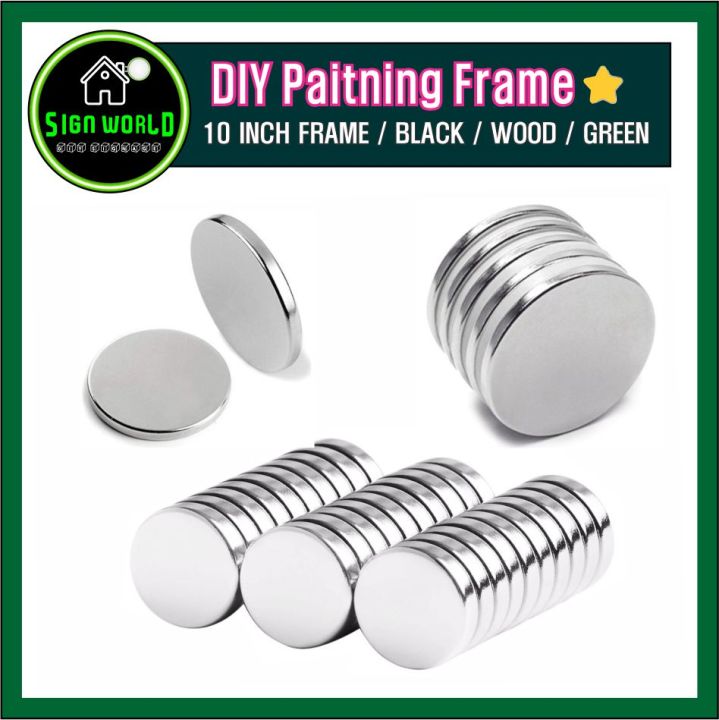 Circular Magnet 2pcs / Round Circle Magnetic Holder Strong Refrigerator ...