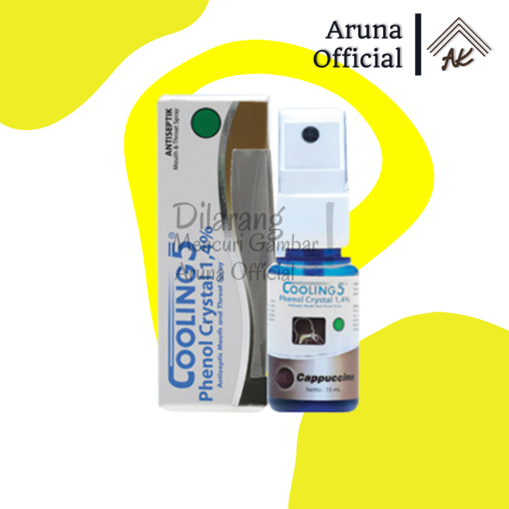 Cooling 5 Plus Cappuccino 15 ml - Obat Sariawan, Sakit Tenggorokan ...