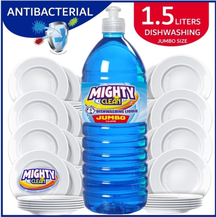 Mighty Clean Dishwashing Liquid Antibacterial Blue - (DWL blue) - 1.5 ...