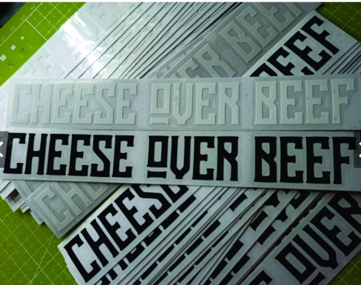 CHEESE OVER BEEF STICKER DECAL STICKER | Lazada PH