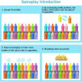 Bottle Guessing Game Drink Bottle Color Sorting Memory Training Game ...