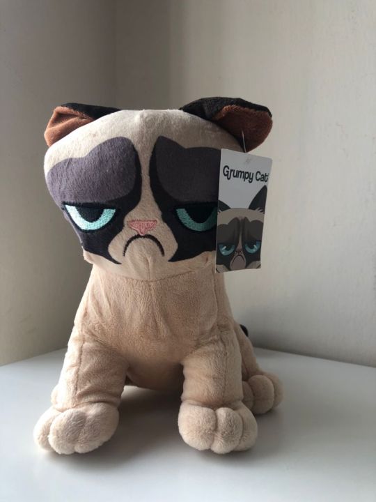 (CNY 2023 PROMO) Grumpy Cat Plush Kitty Cat Doll Stuffed Animal by Toy ...