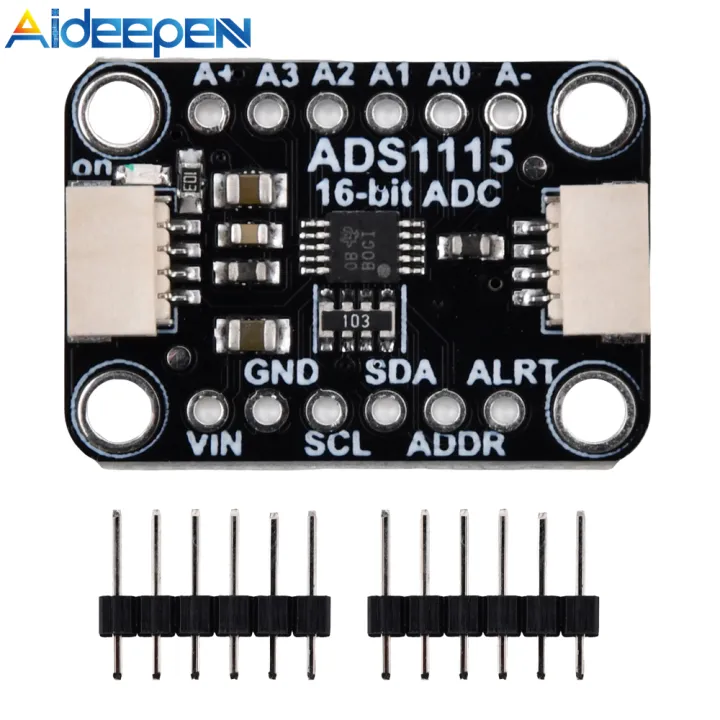 Aideepen ADS1115 16 Bit 16 Byte 4 Channel I2C IIC Analog-to-Digital ADC ...