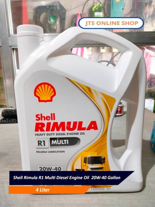 Shell Rimula R1 Multi Diesel Engine Oil 20W-40 Gallon | Lazada PH