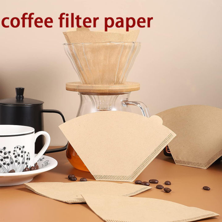 100PCS Coffee Paper Filter American extraction mesh Conical dripper for ...