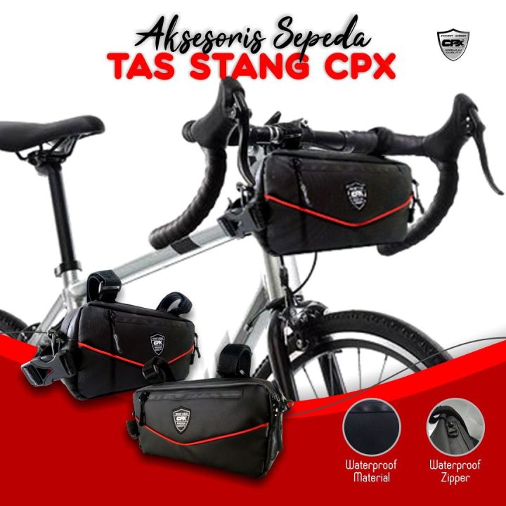 tas stang Handlebar CPX untuk sepeda Sepeda lipat Tas Pannier untuk ...
