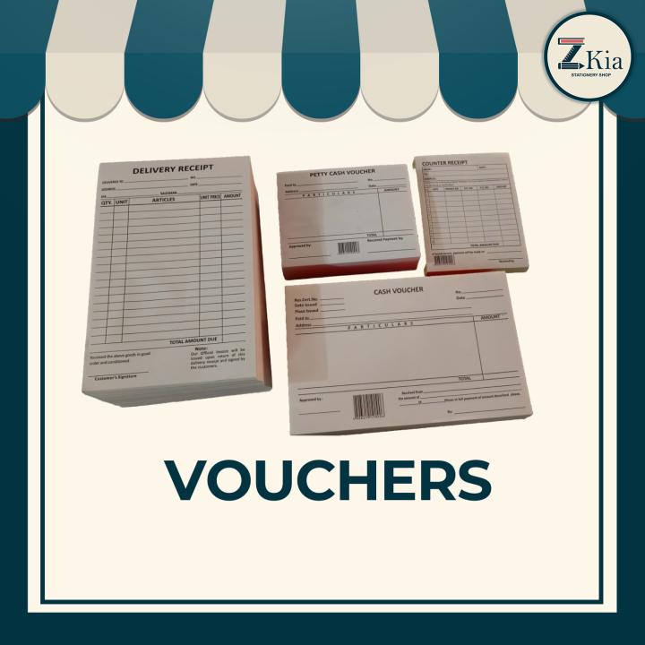 Vouchers ( Check Voucher, Delivery Receipt, Counter Receipt, Petty Cash ...