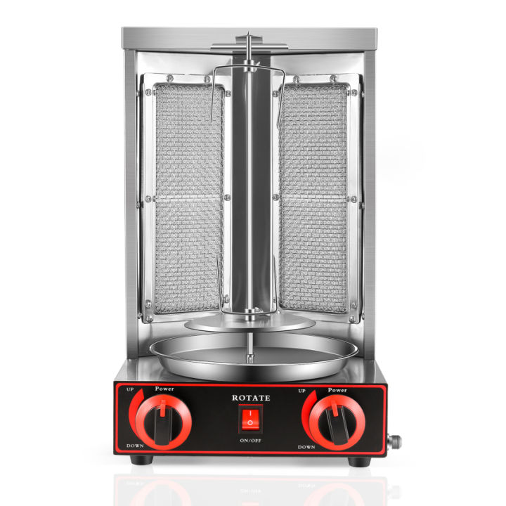 Grill Machine Propane Doner Kebab Machine Vertical Broiler with 2 ...