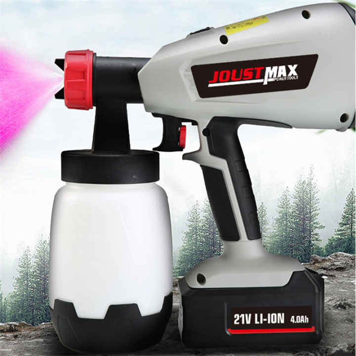 21V lithium battery spray gun rechargeable electric wall spray gun ...