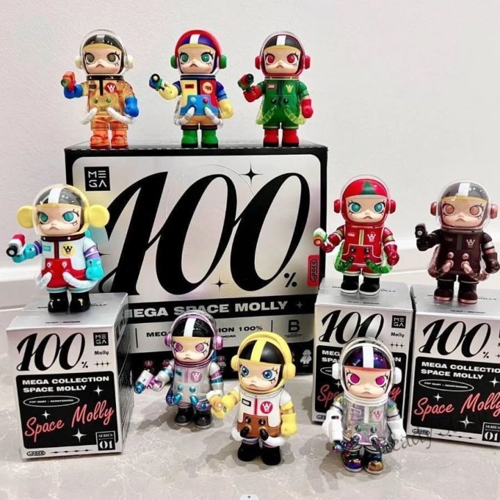 【Ready Stock】 卍 C30 POPMART泡泡玛特MEGA珍藏系列100 SPACE MOLLY周年盲盒茉莉确认款 [祖国版 ...