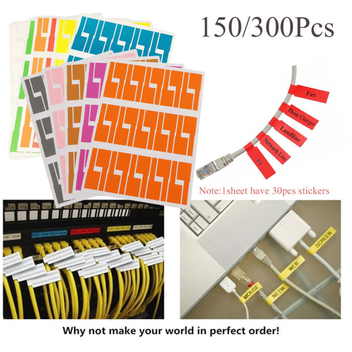STRUCTURE 150/300pcs Useful Waterproof Network Marker Tool Stickers ...