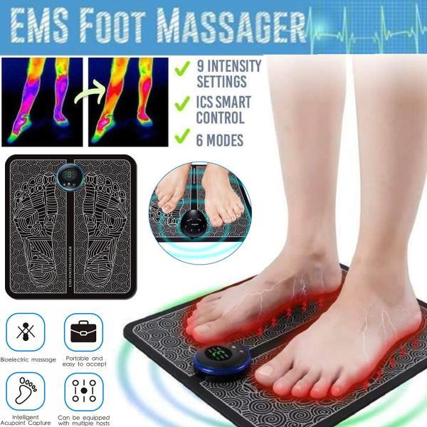 EMS Foot Massager Leg Reshaping Electric Deep Kneading Muscle Pain ...