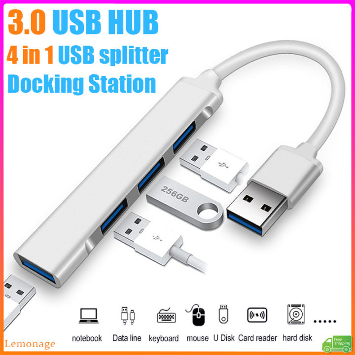 【Ready Stock】Multiple 4 in 1 USB HUB Converter USB Splitter 4 Ports ...